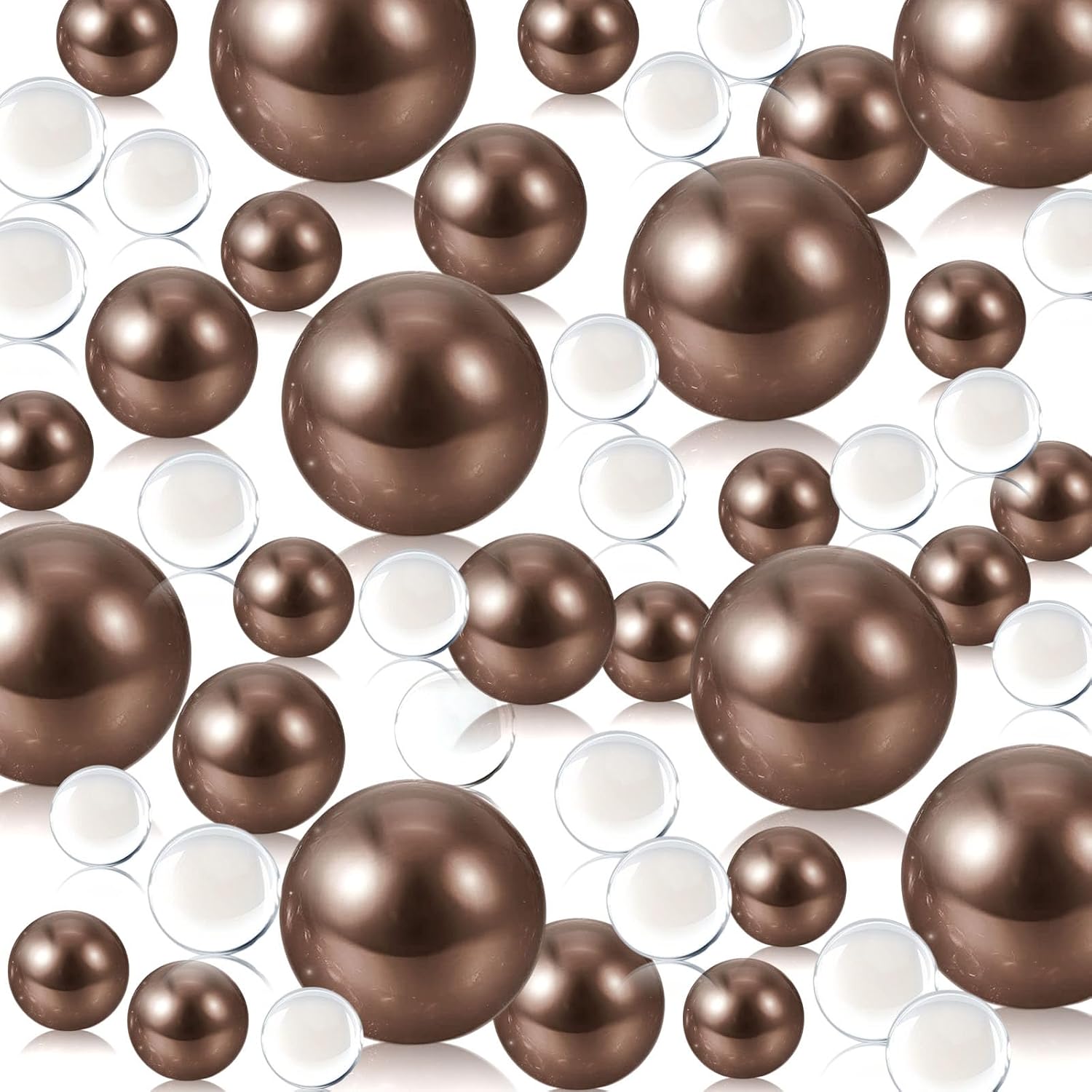 Amazon.com: Dark Brown Floating Pearls | 150PCS Dark Brown Pearls Bead ...