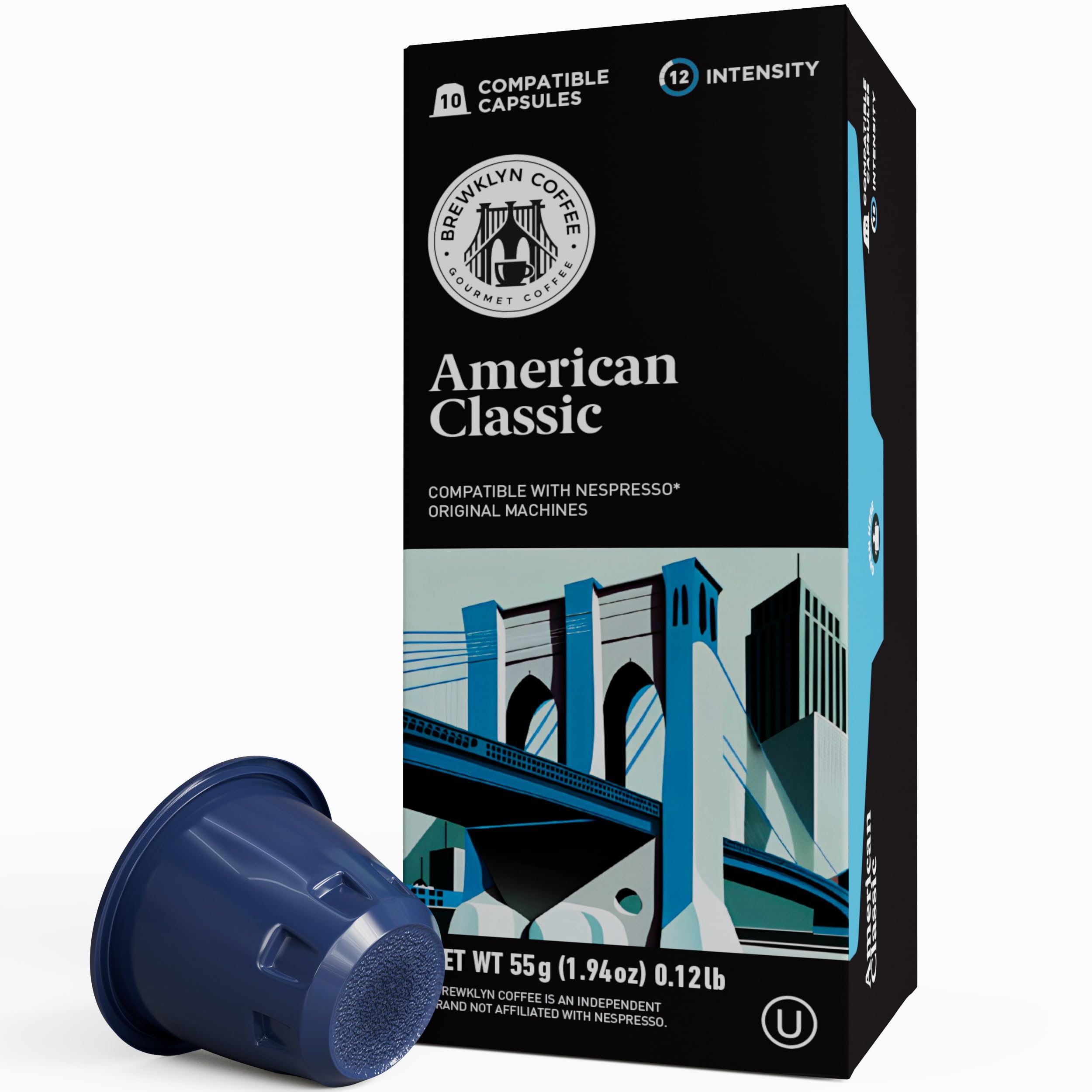 Amazon.com: BREWKLYN COFFEE for Nespresso Original Machine 100 pods ...