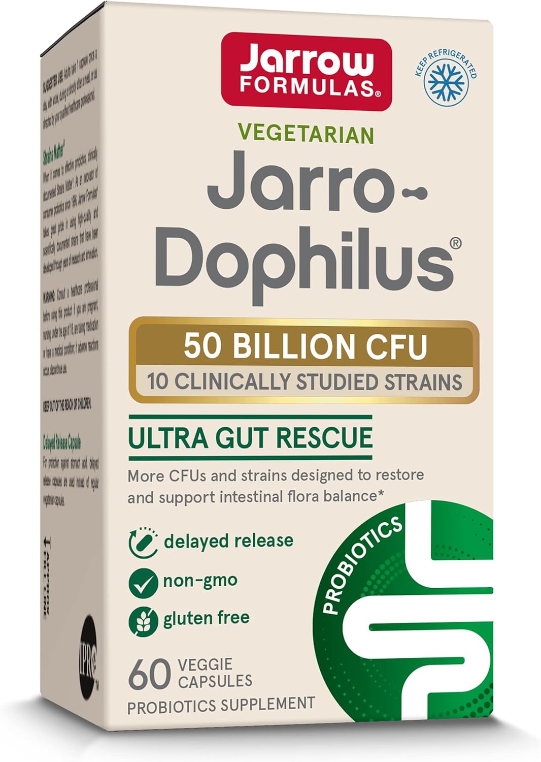 Amazon.com: Jarrow Formulas Jarro-Dophilus Ultra Gut Rescue - 50 mil ...