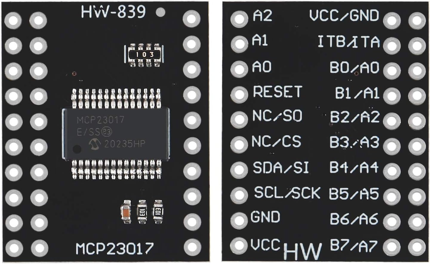 AITRIP 5 pcs MCP23017 Bidirectional 16-Bit I/O Expander with I2C IIC ...