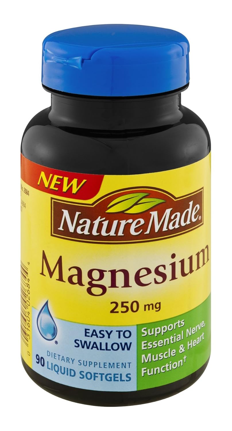 Amazon.com : Nature Made Magnesium 250mg Dietary Supplement Liquid ...