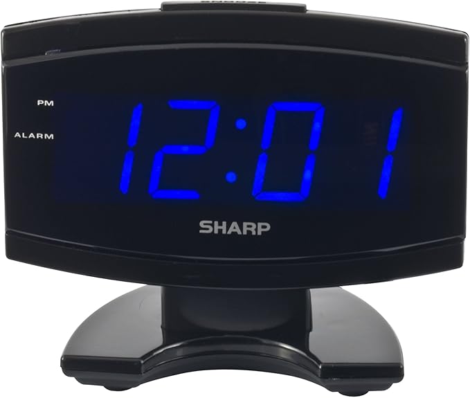 Amazon.com: Sharp SPC106X LED Alarm Clock (Black) : Home & Kitchen