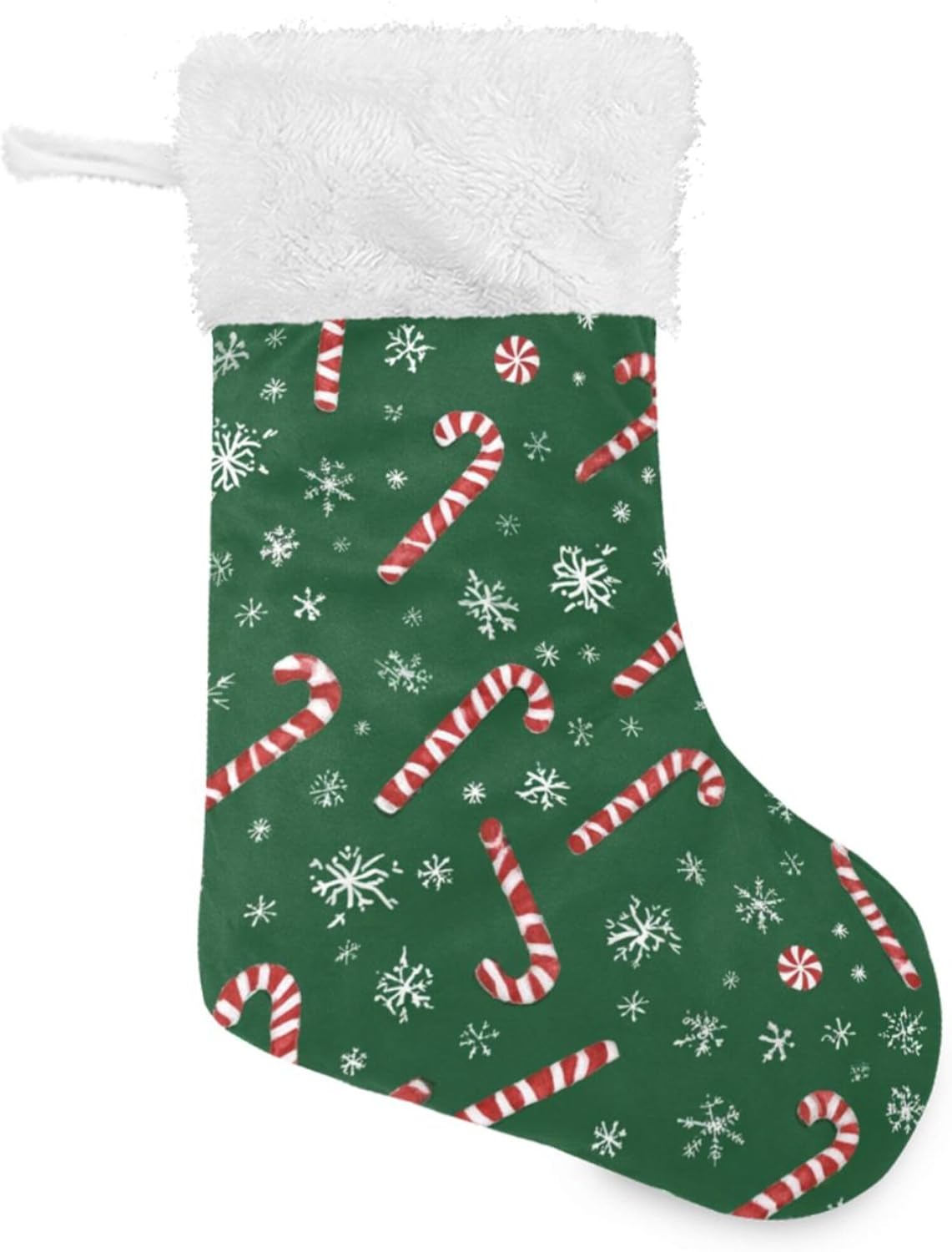 Amazon.com: Calcetines de Navidad de bastón de caramelo de 18 pulgadas ...