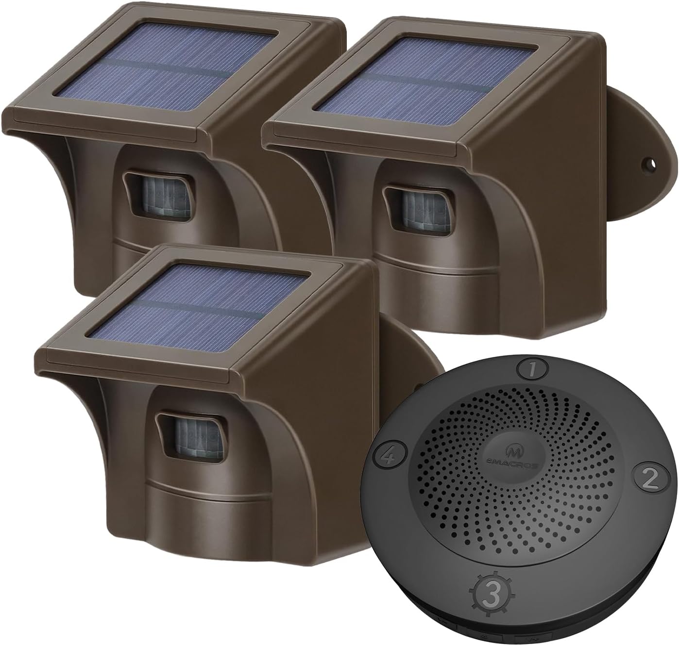 Amazon.com: 1/2 Mile Long Range Solar Wireless Driveway Alarm System ...