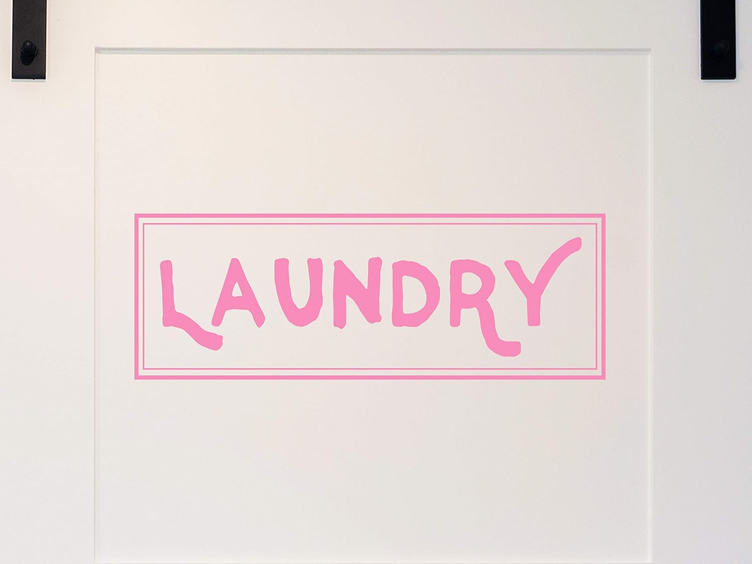 Amazon.com: Story of Home LLC Laundry Door Decal with Border Vinyl Door ...