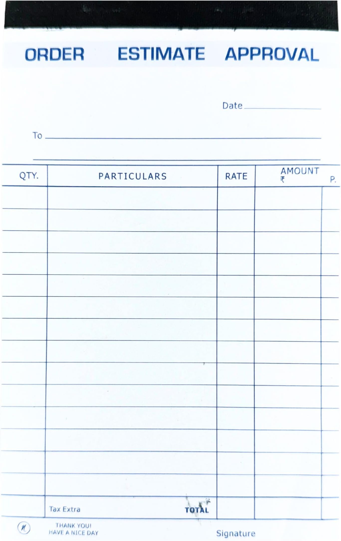 Myy Brand Printed Bill Estimate Book,Cash Memo For Shops, Office And ...