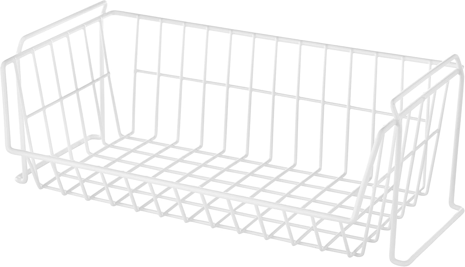 Amazon.com: Whitmor Wire Grid Stackable Basket Med. : Home & Kitchen