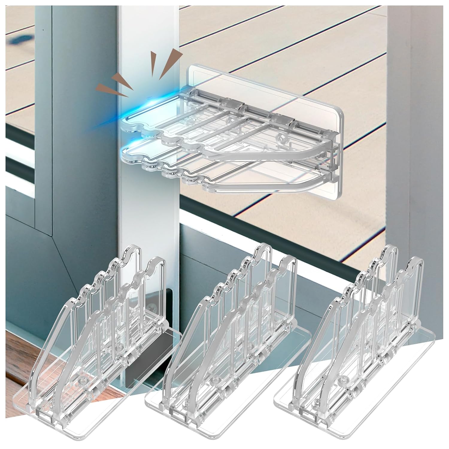 Amazon.com: Baby Proofing Sliding Door Lock - 4 Pack Sliding Glass ...