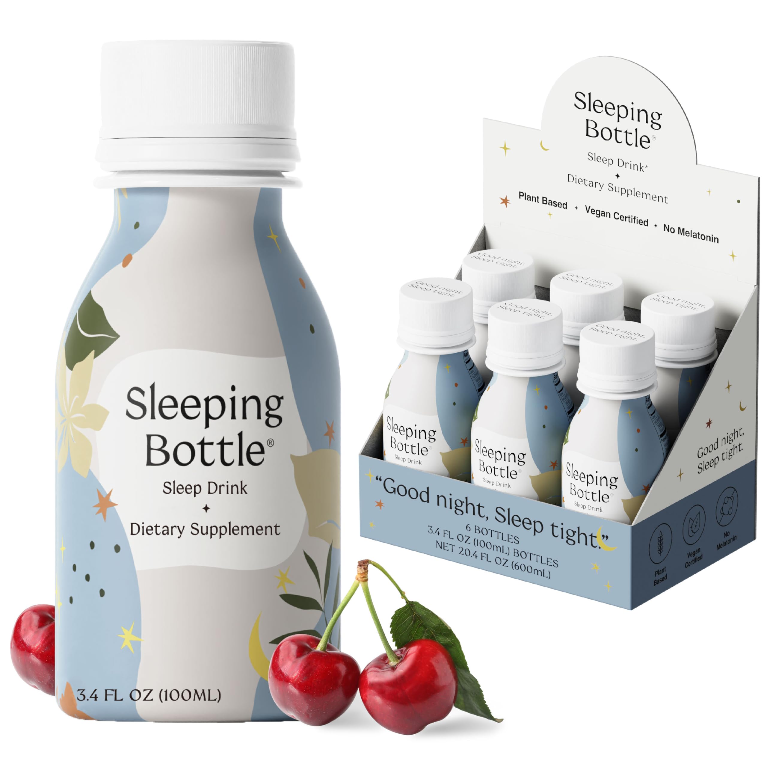 Amazon.com: Sleeping Bottle Sleep Aid Drink, Melatonin Free, Vegan, No ...