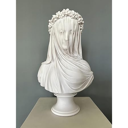 Amazon.com: Veiled Lady Bust Statue, 36 cm / 14", Virgin Mary Bust ...