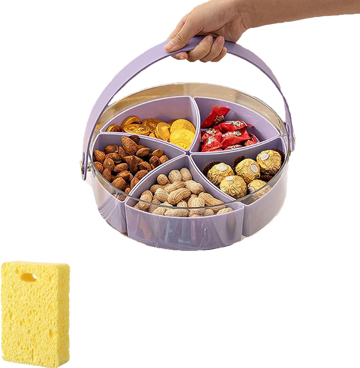 Amazon.com: CBSHKLW New Divided Serving Tray with Lid and Handle ...