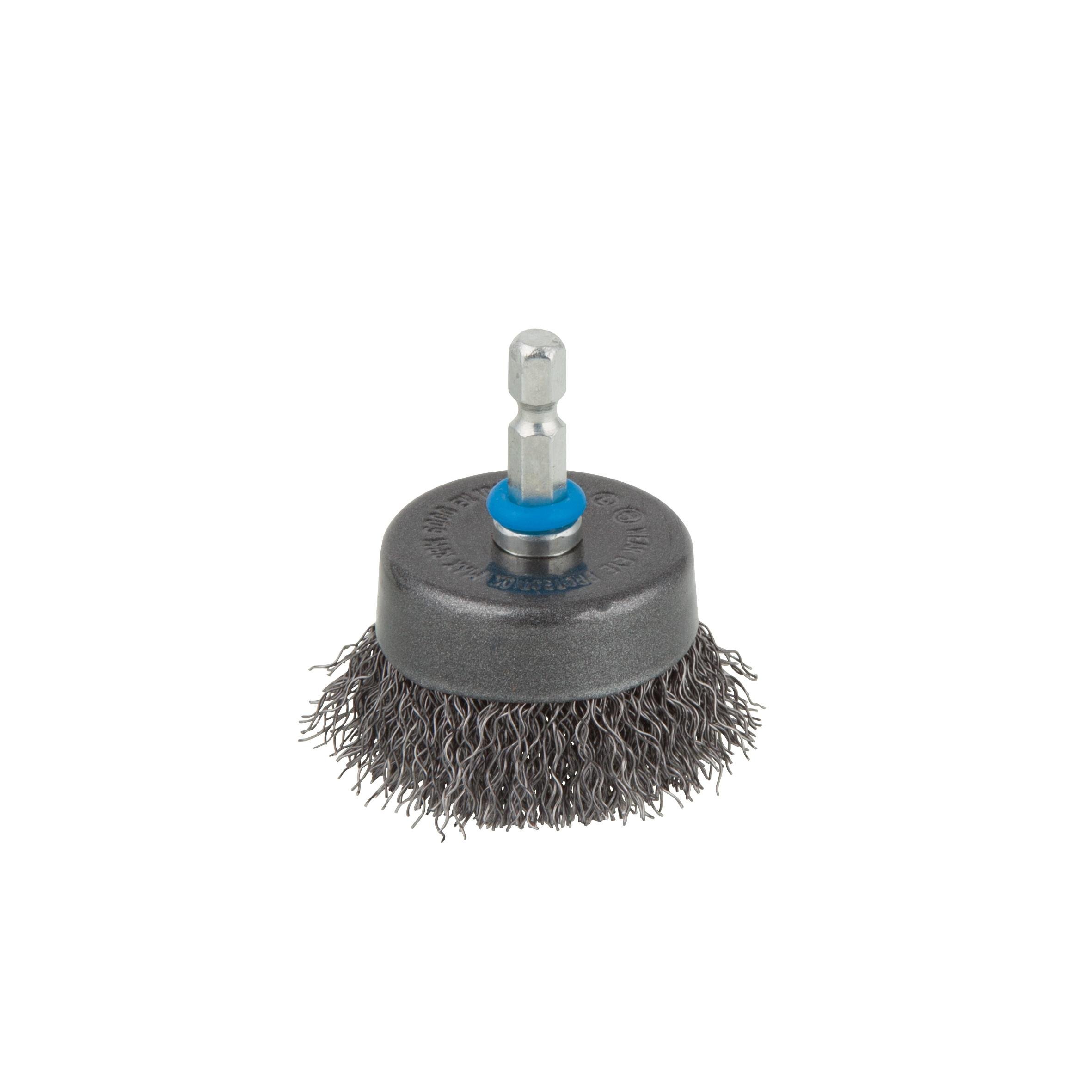 wolfcraft Steel Wire Cup Brush, Ø 80 mm, Hexagon Shank I 2109000 ...