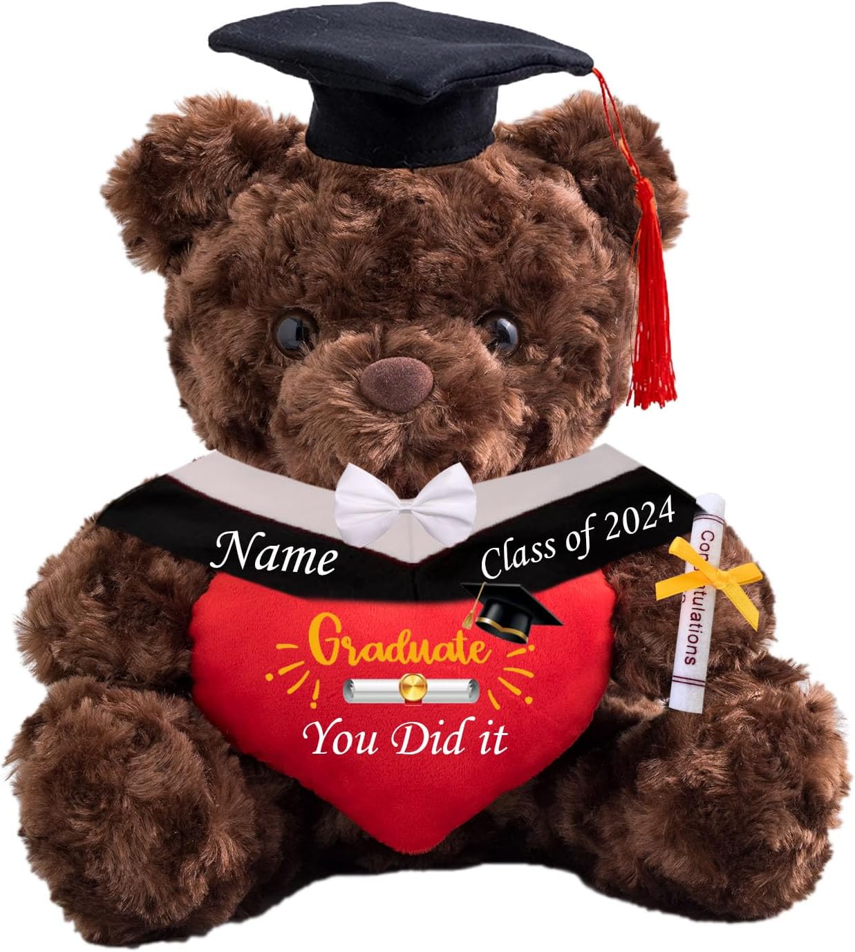 Amazon.com: Graduation Teddy Bear 2024, Personalized Graduation Gifts ...
