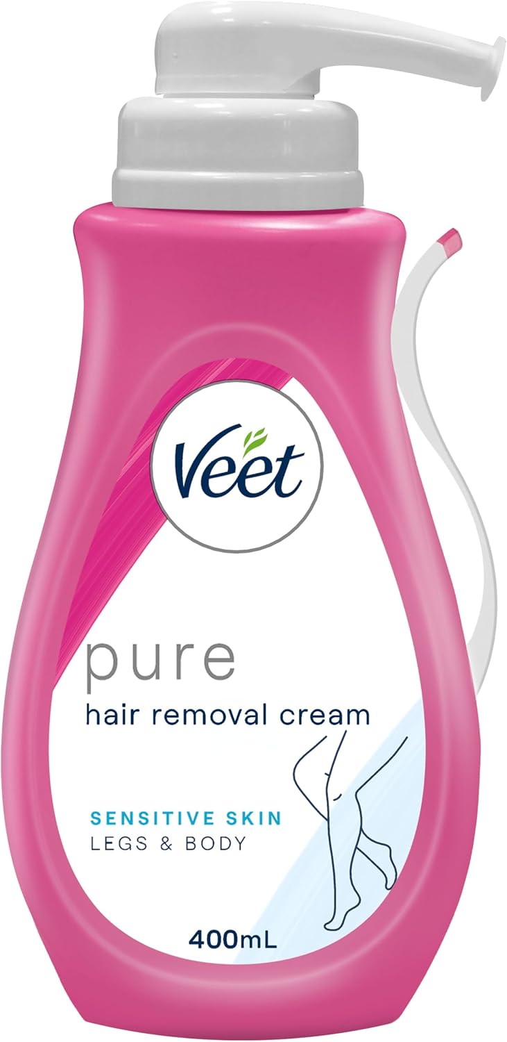 Veet Pure Sensitive Skin Hair Removal Cream 400ml - Hydrating ...