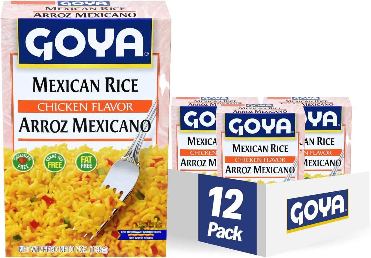 Amazon.com : Goya Foods Mexican Rice Mix, Chicken Flavor, 7 Ounce (Pack ...