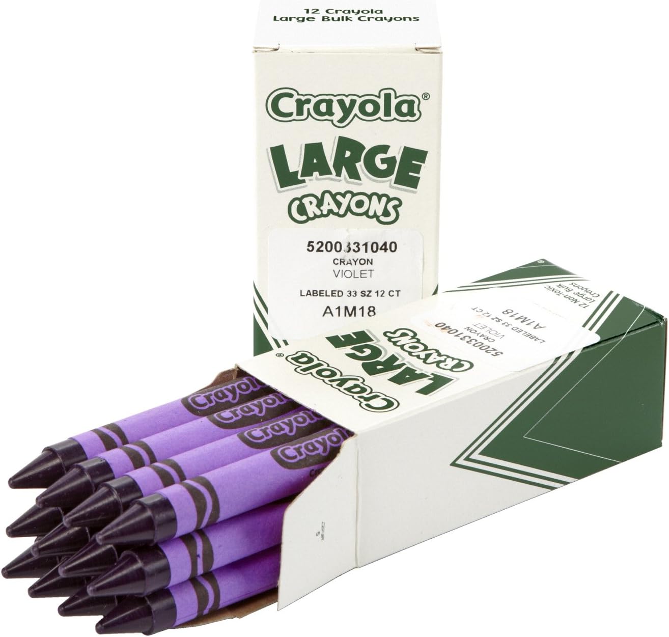 Amazon.com: Crayola Large Single-Color Crayon Refill, Violet, Pack of ...