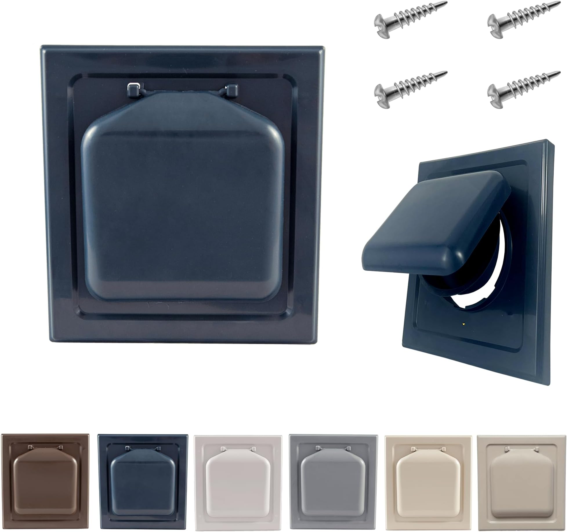 Amazon.com: NO-PEST VENT, Exclusive Dual Door Dryer Vent Cover Outdoor ...