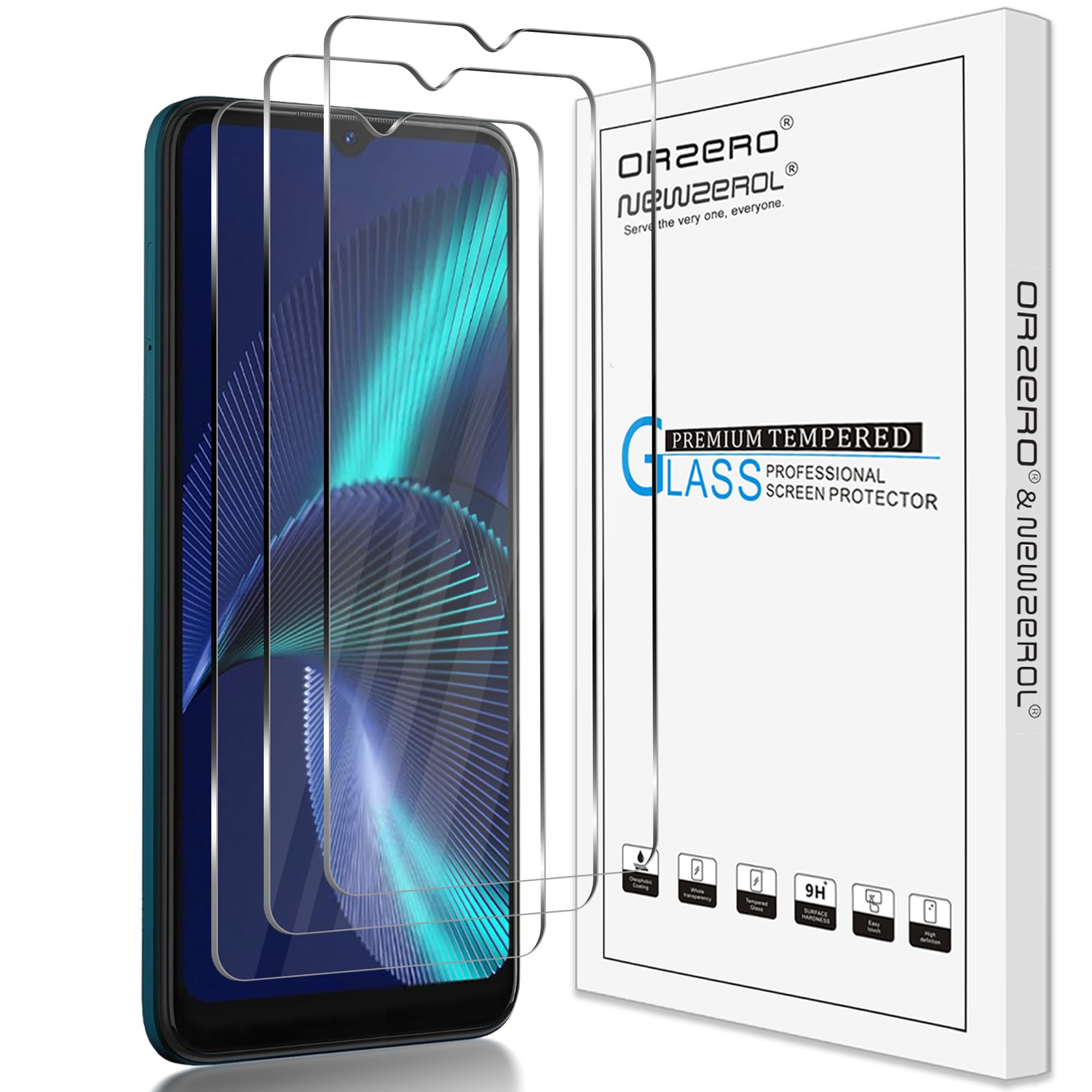 Snapklik.com : (3 Pack) Orzero Tempered Glass Screen Protector ...