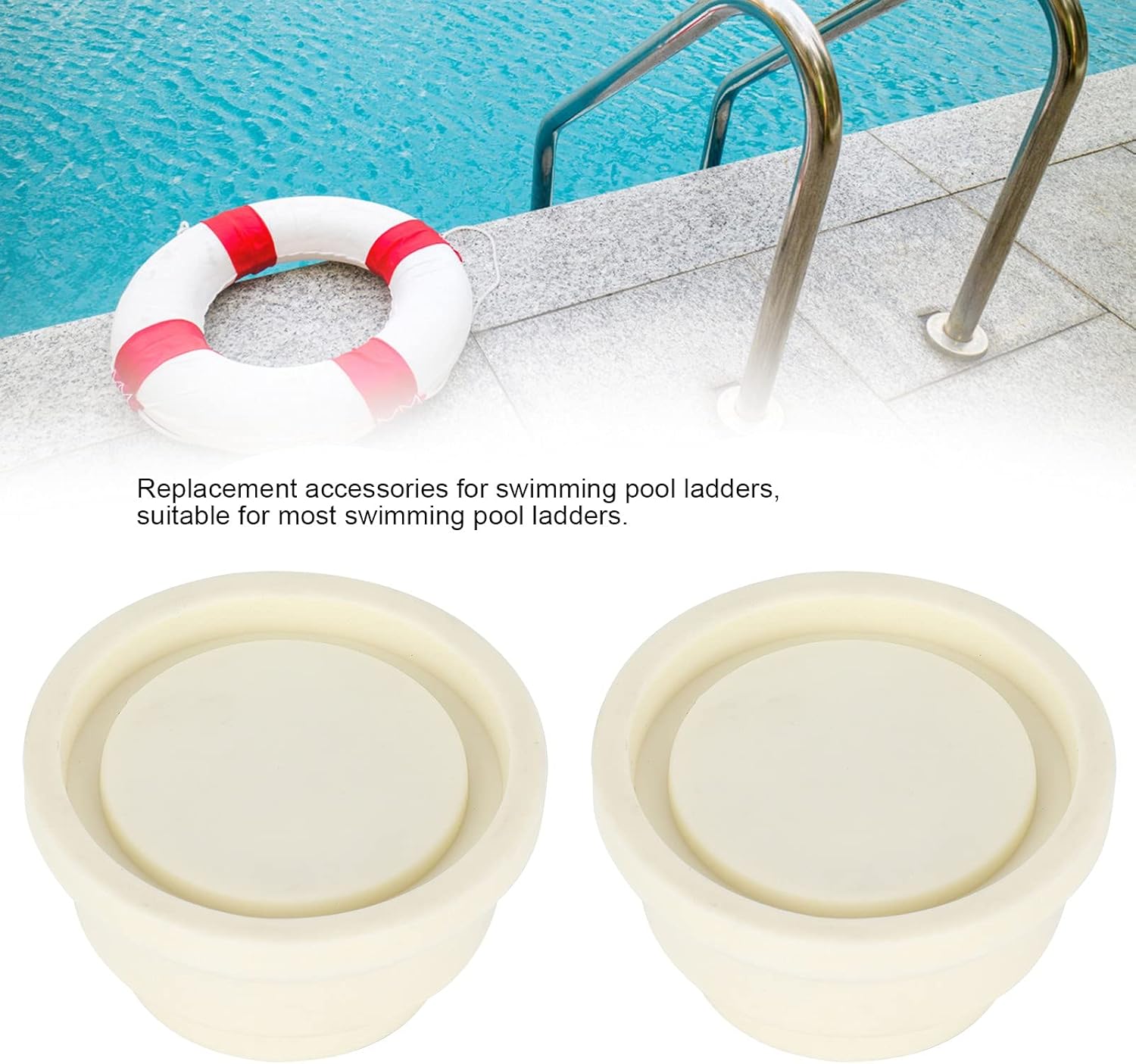 2pcs Rubber Inground Pool Ladder Bumpers Swimming Pool Ladder Tubing ...