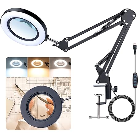 Amazon.com: Brightech LightView Pro Flex 2 in 1 Magnifying Desk Lamp, 1 ...