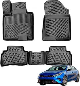 BMY MOTORS Car Floor Mats Liner Compatible for Kia Forte 2022-2024 ...