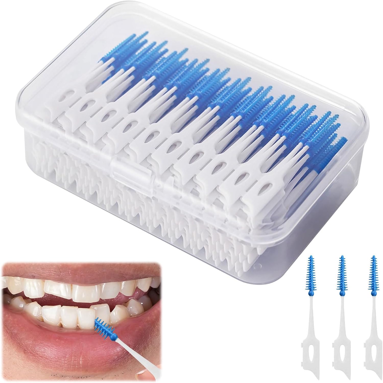 220 Pcs Interdental Brushes Blue for Tepe,Blue Dental Brushes for ...