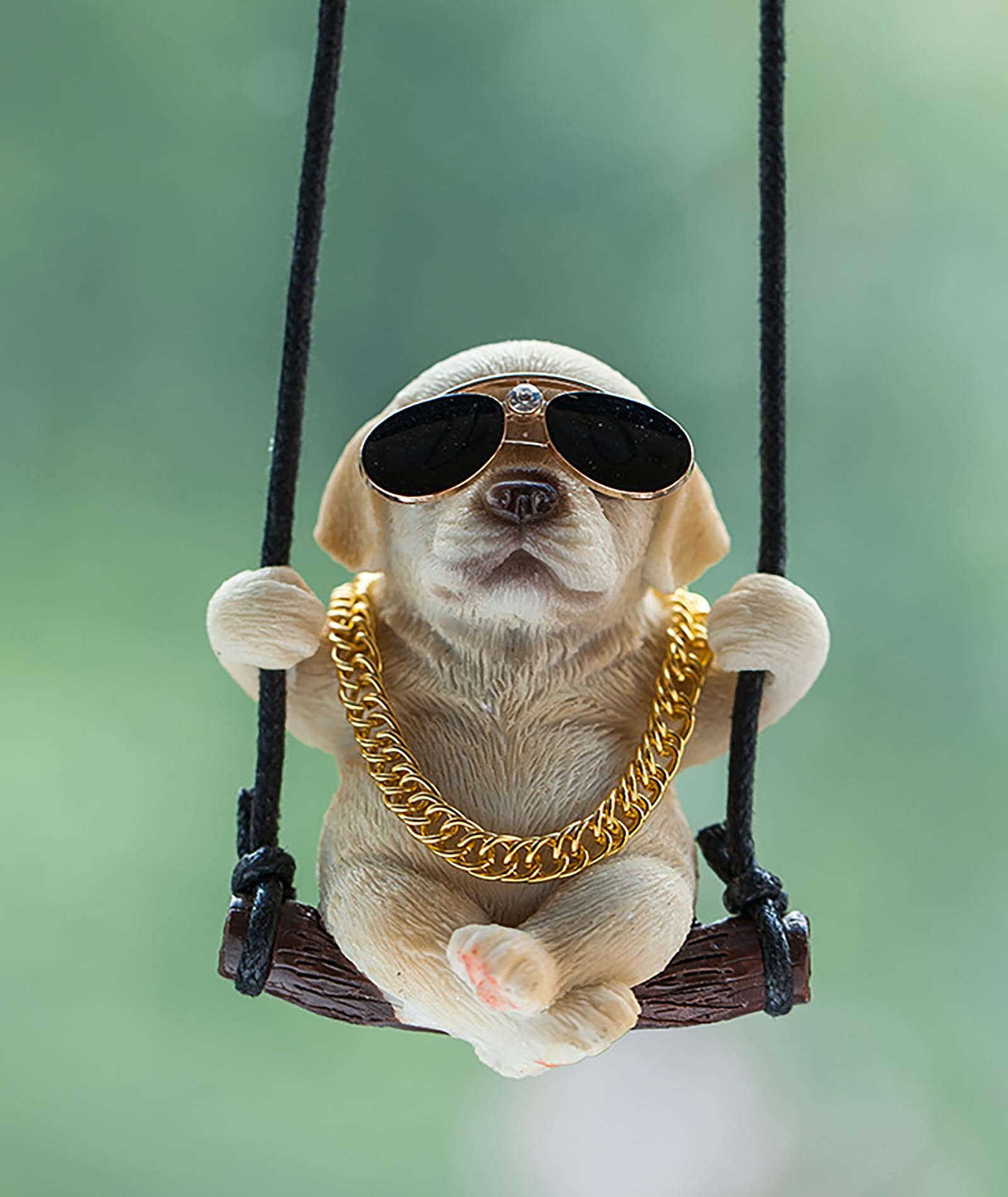 NUDFSY Car Decoration Accessories, Labrador Retriever Car Mirror Car ...