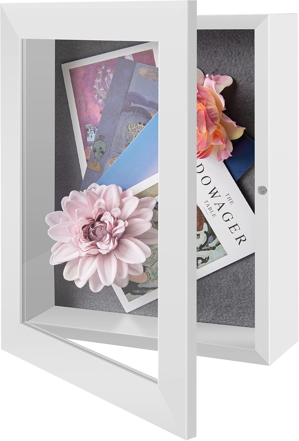 Amazon.com - Frametory, 8.5x11 Shadow Box Frame - Front Opening - 2 ...