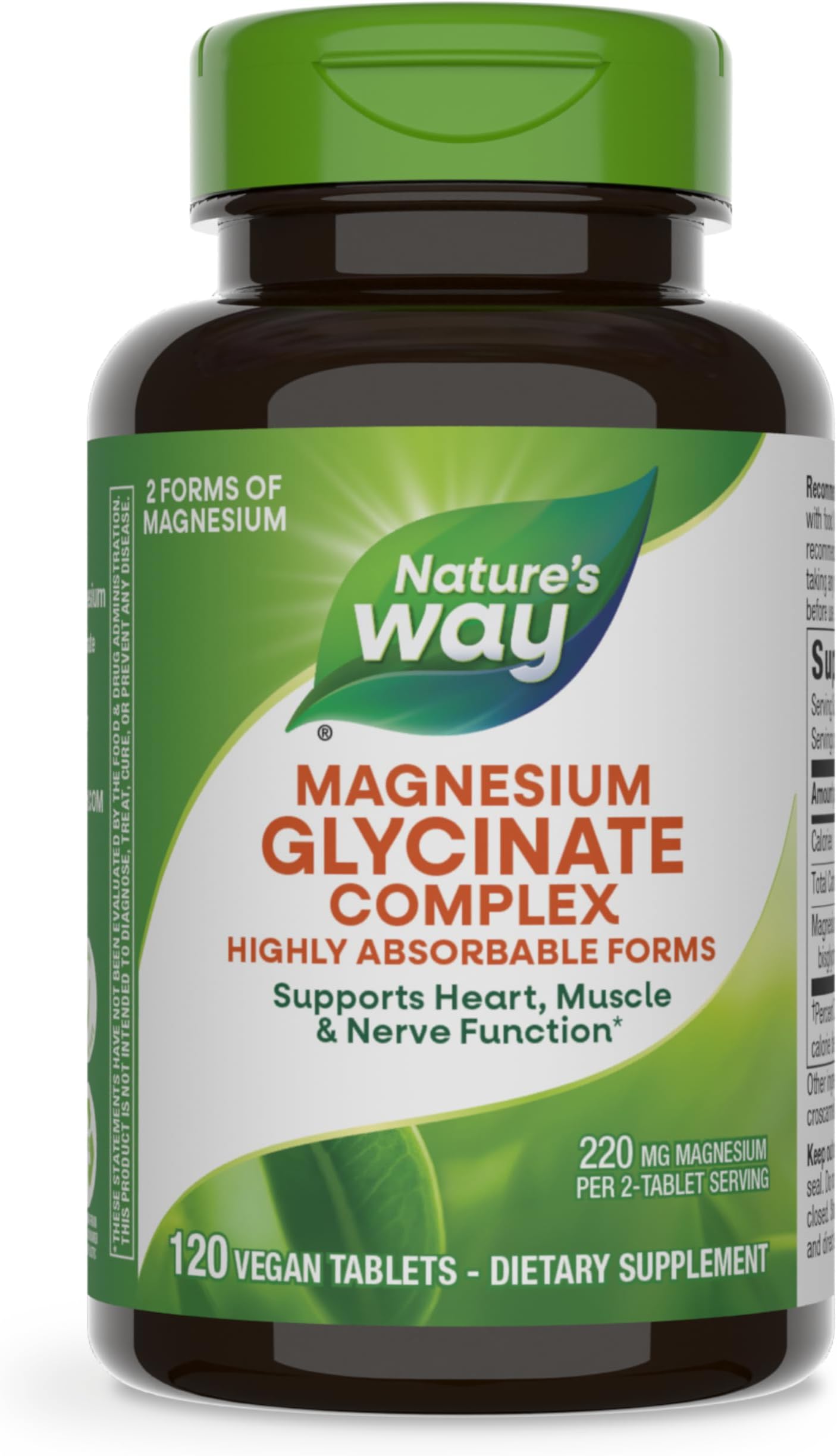 Amazon.com: Nature's Way Magnesium Glycinate Complex, Supports Heart ...