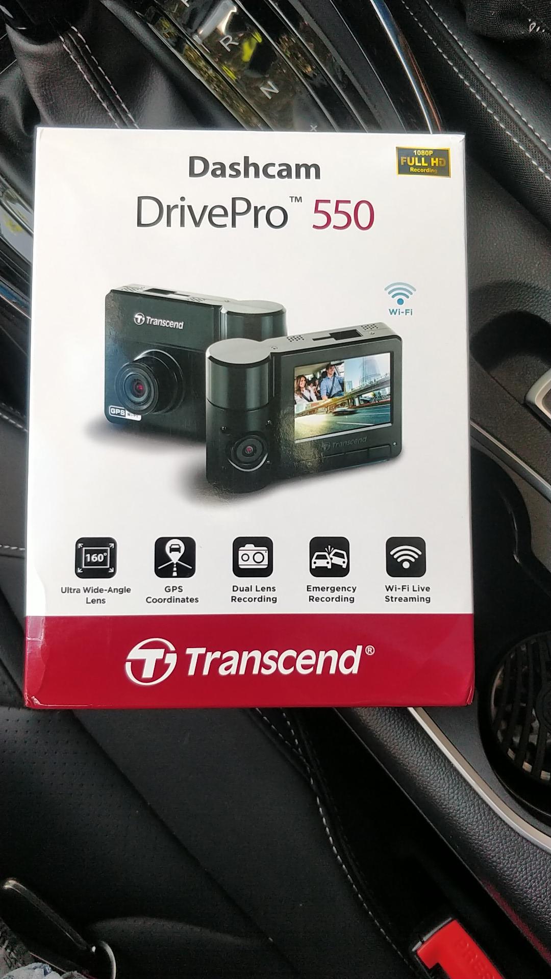 Transcend DrivePro 550 Dash Camera for Car | Dashcam for Cars | Car ...