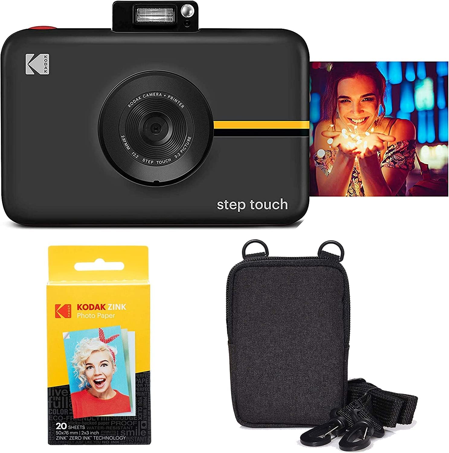 Amazon.com: Kodak Step Touch 13MP Digital Camera & Instant Printer with ...