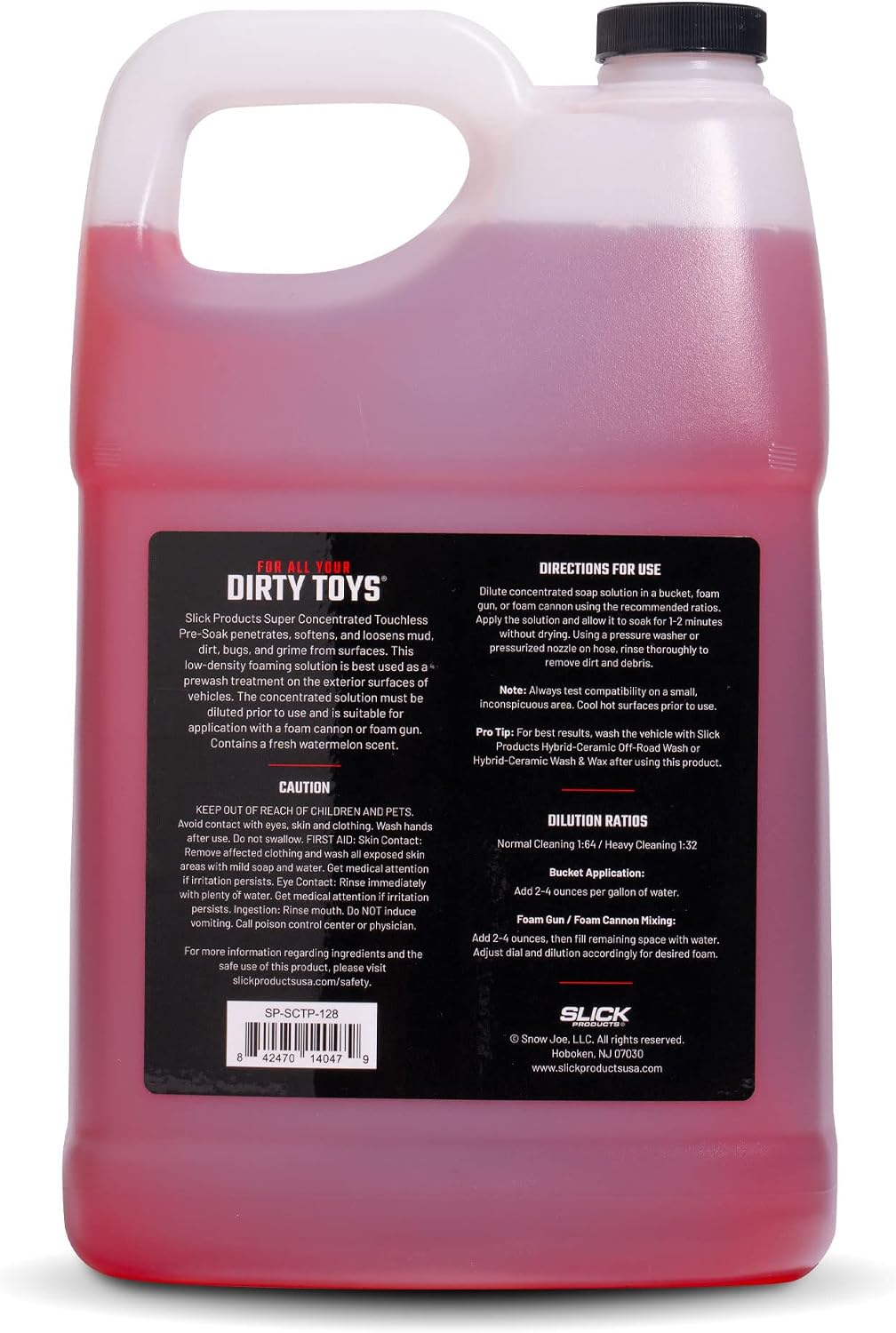 Slick Products Pre-remojo sin contacto súper concentrado (128 oz ...