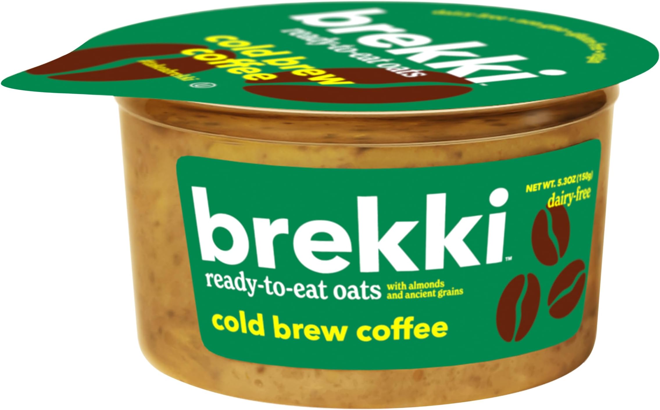 Amazon.com: brekki ready-to-eat Oats Cold Brew Coffee, 5.3 Ounces ...