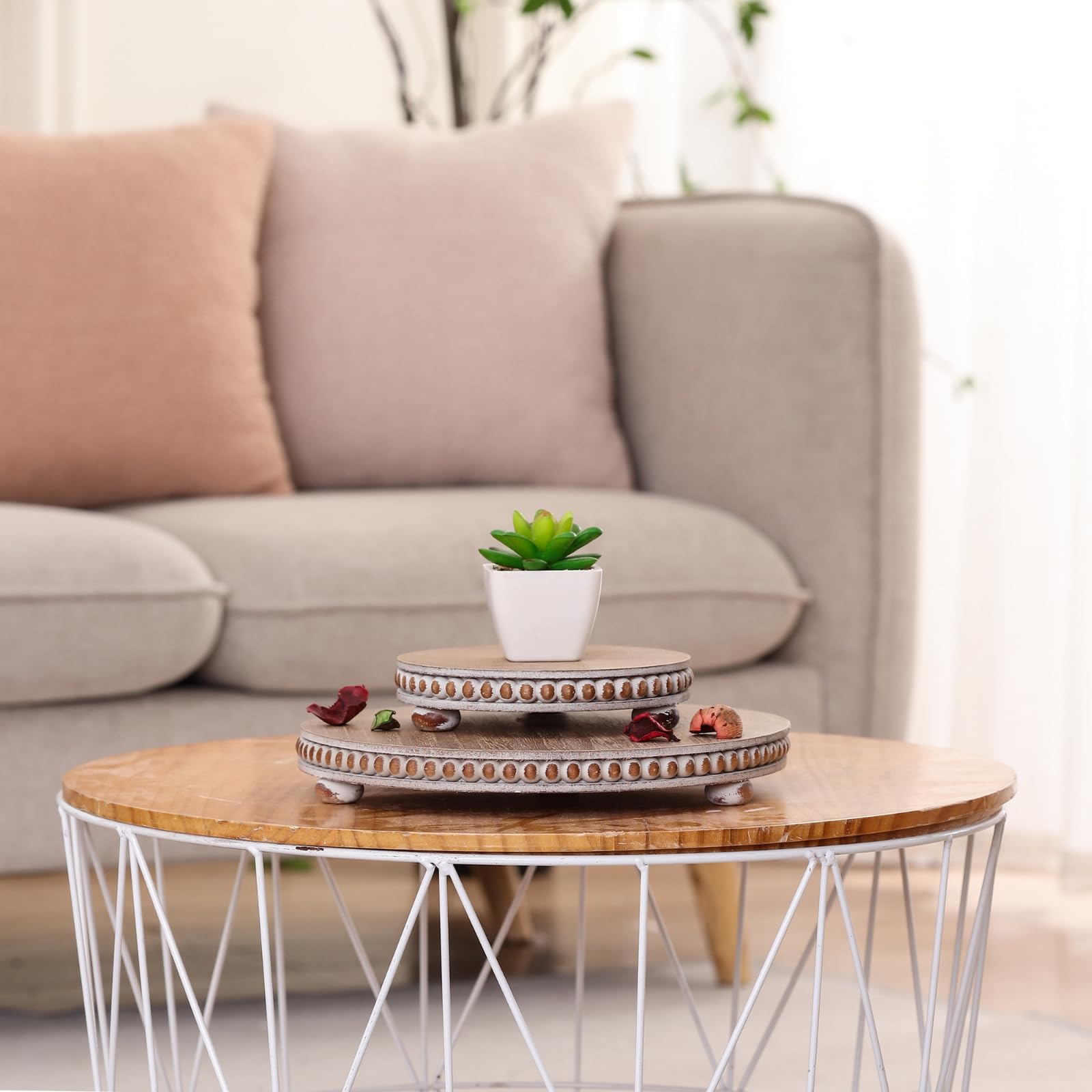 Snapklik.com : 2 Pcs Wooden Risers For Table Display Wood Risers For ...