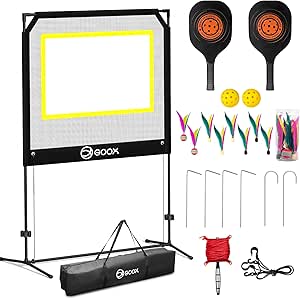 GOOX Portable All-in-One Paddle Sport Set with Net - Indoor/Outdoor ...