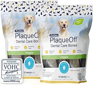 ProDen PlaqueOff 13 Dental Bones for Medium & Large Dogs, Tartar ...