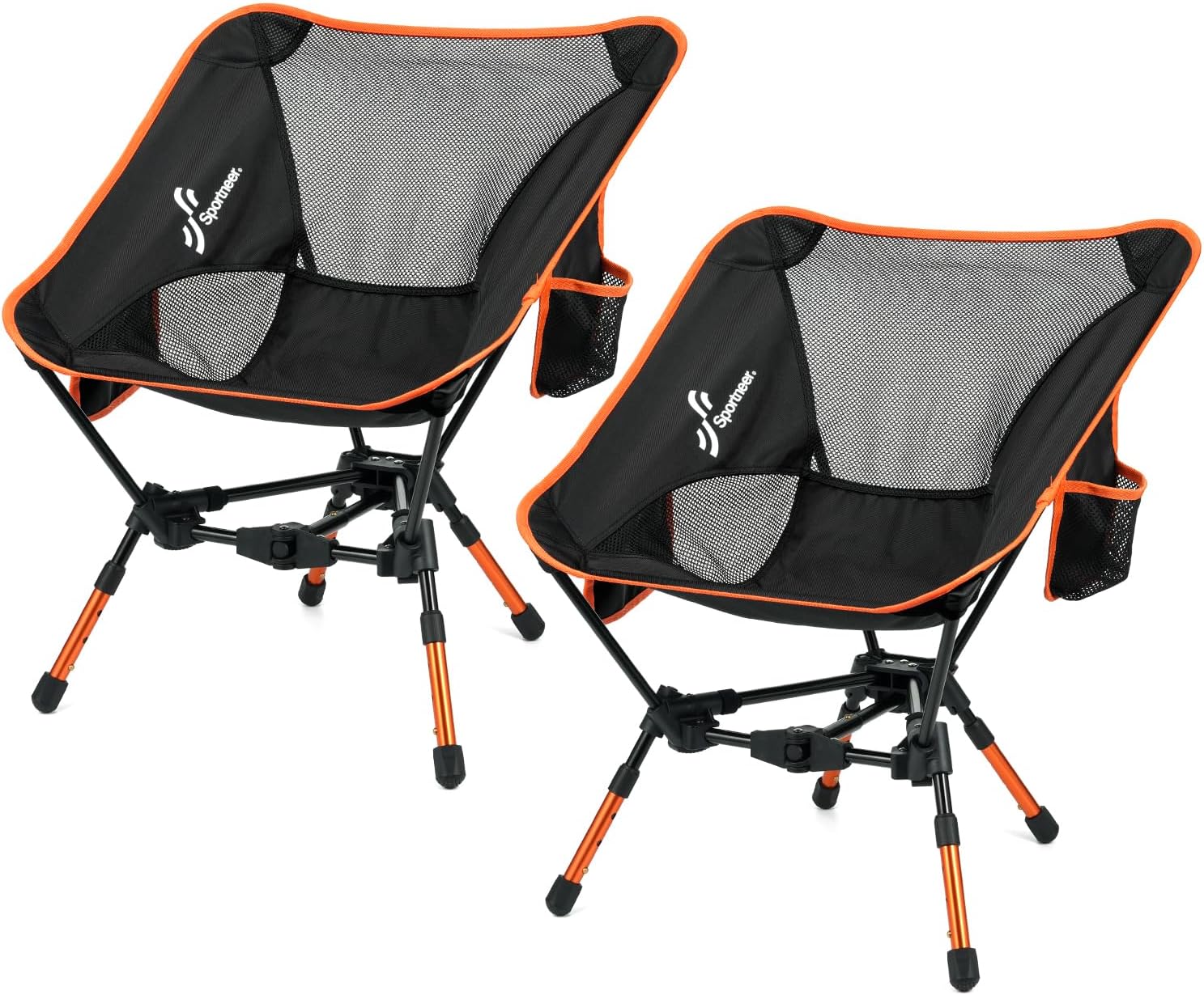 Amazon.com: Sportneer Lightweight Portable Camping Chair, Adjustable ...