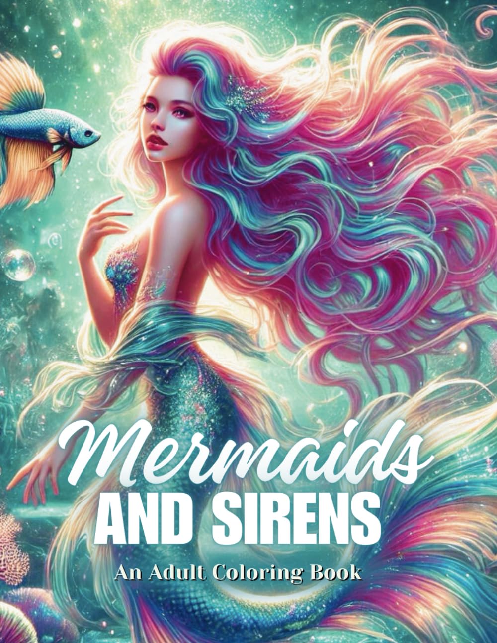 Amazon.com: Mermaids and Sirens: An Adult Coloring Book: 9798336143652 ...