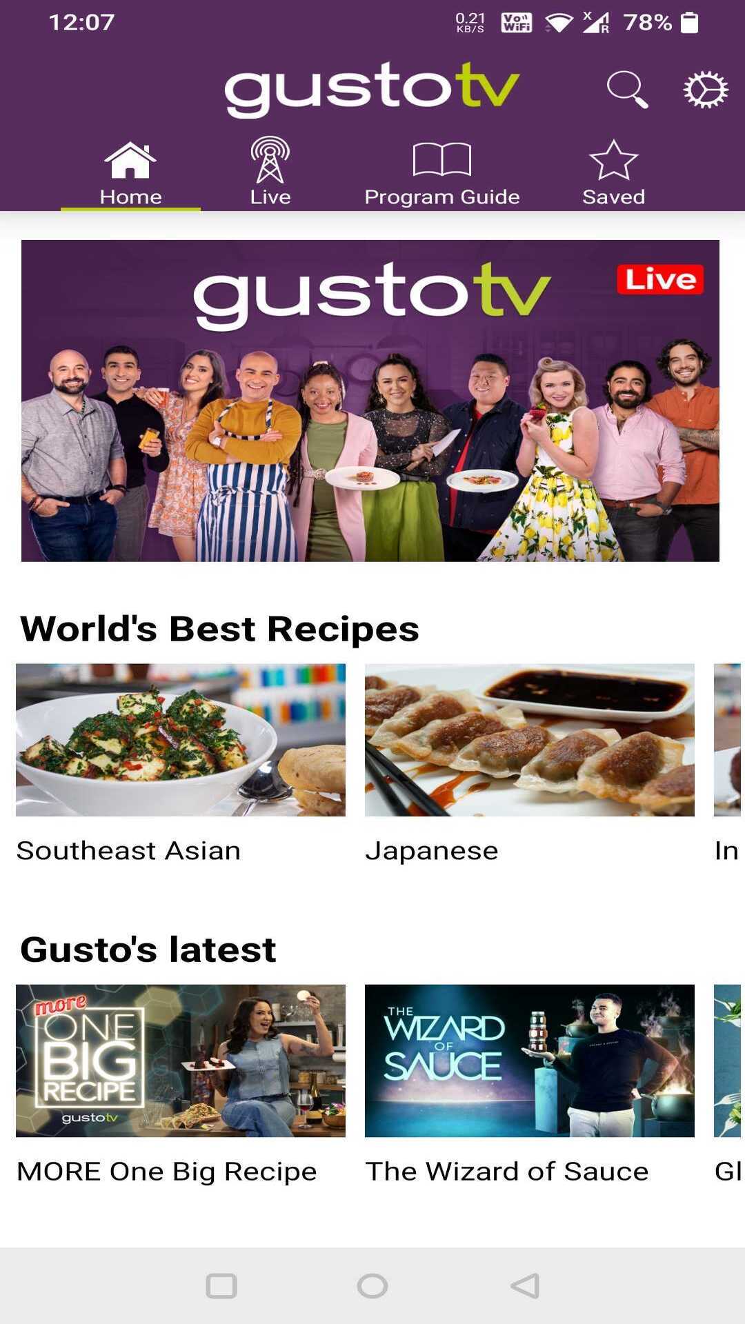 Gusto TV - App on Amazon Appstore