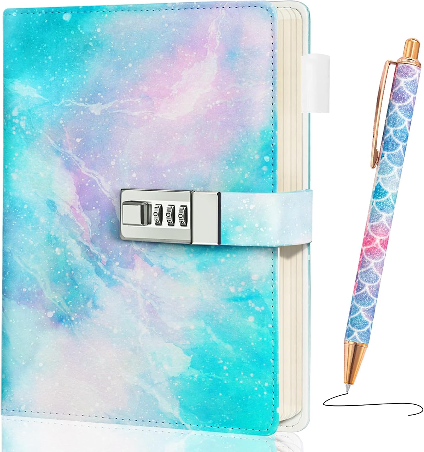 Amazon.com: Beadsky Diary with Lock for Girls Age 8-12, A5 Sectet ...