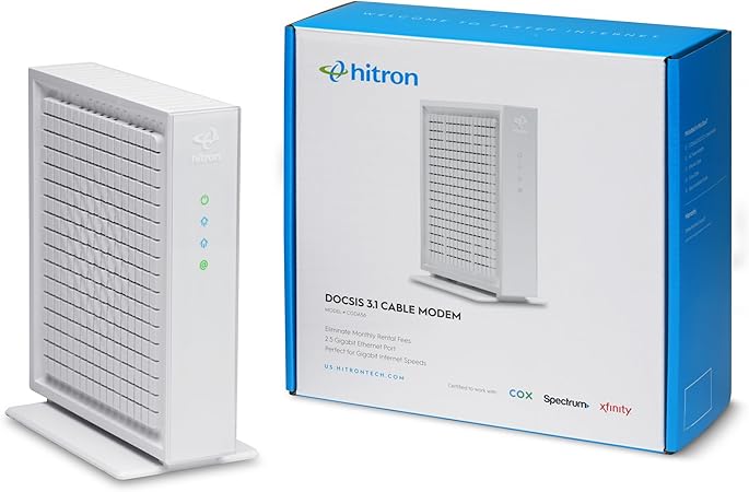 Amazon.com: Hitron CODA56 Multi-Gigabit DOCSIS 3.1 Modem | 2.5 Gbps Max ...