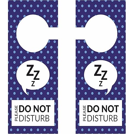 Buy Anne Print Solutions® Pack Of 6 Pcs Please Do not disturb door ...