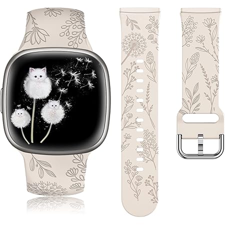 Amazon.com: Adorve Compatible with Fitbit Versa 3/Fitbit Versa 4 ...