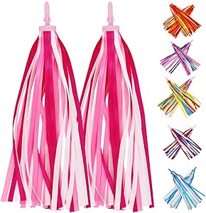 Amazon.com: PLATT Kid's Bicycle Handlebar Streamers Colorful Ribbons ...