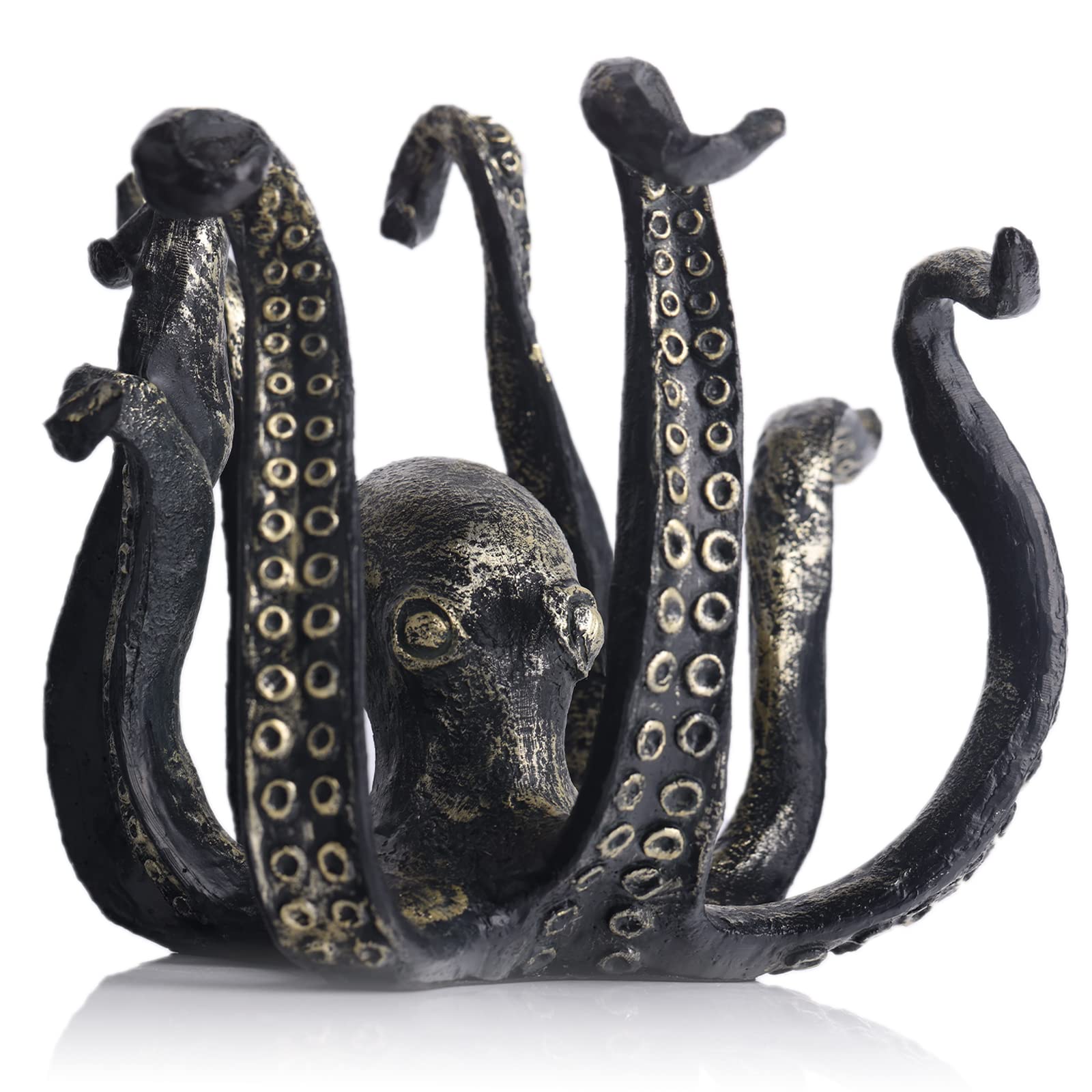 Amazon.com: Black Octopus Statue,Black Octopus mug holder,octopus ...