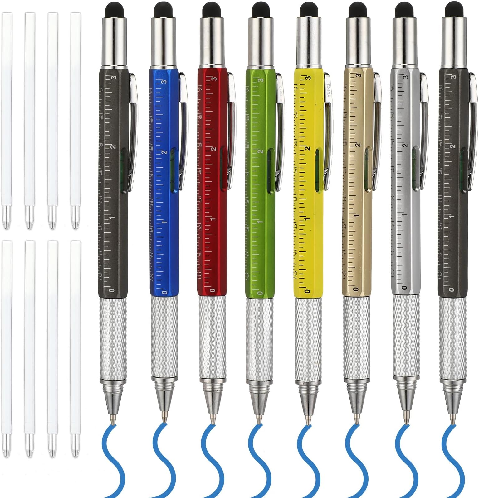 Amazon.com : Cool Pen Gifts for Men, 6-in-1 Multi Tool Tech Pen Gadgets ...