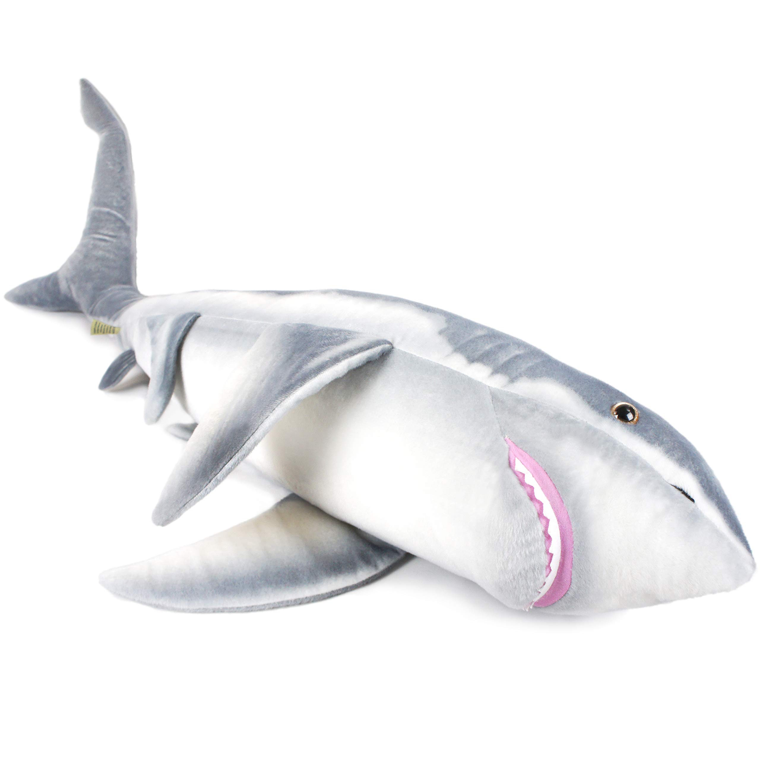 Buy Kiki The Great White Shark - 4 1/2 Foot Long Big Stuffed Animal ...