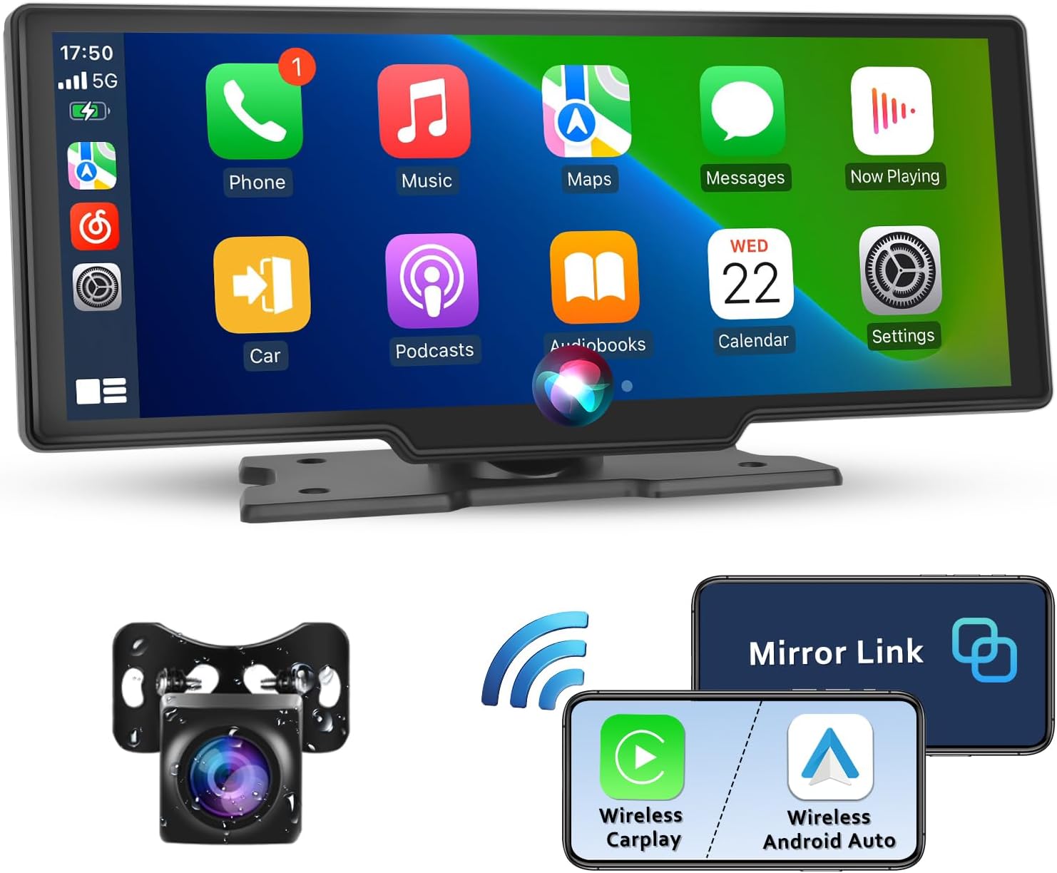 Amazon.com: Newest Wireless Carplay Portable Car Stereo, 6.86-Inch ...