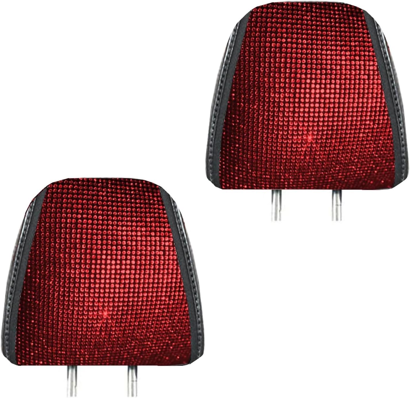 Amazon.com: Qurbuns 2 PCS Bling Car Headrest Covers, Sparkling Full ...