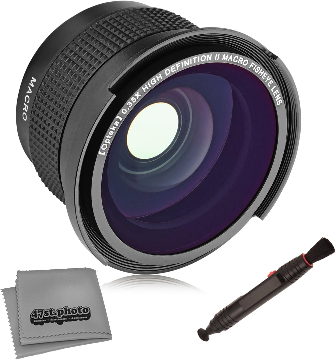 Opteka .35x HD Super AF Wide Angle Fisheye Lens with Macro and ...